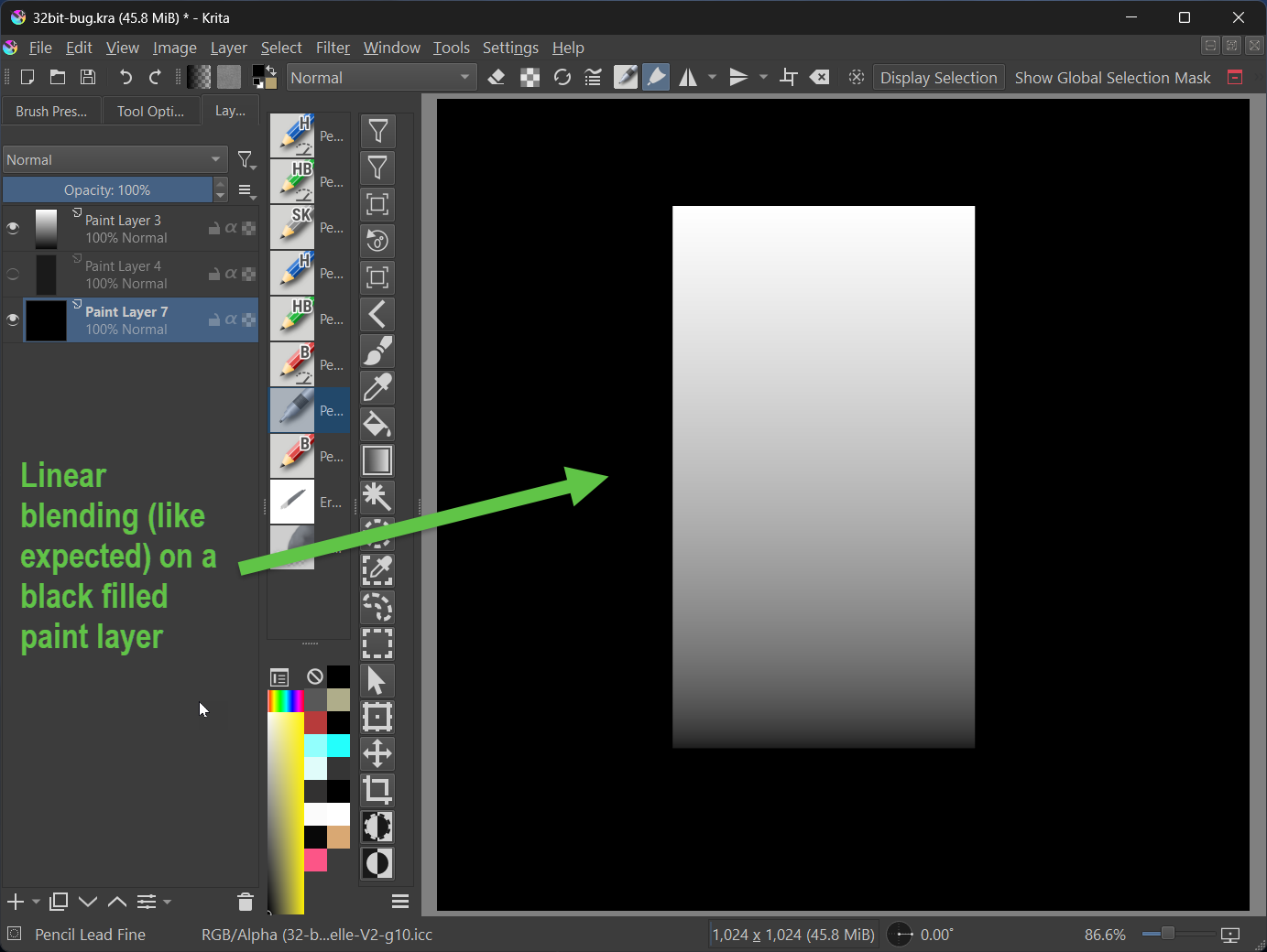 Unexpected alpha blending with linear color space - Basics & Interface ...