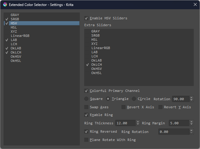 Extended Color Selector: Picking color using your favorite color model ...