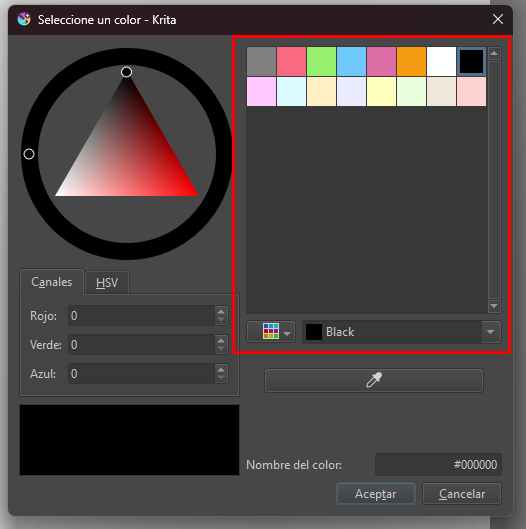 I tried to change the UI layout of the foreground color picker ...