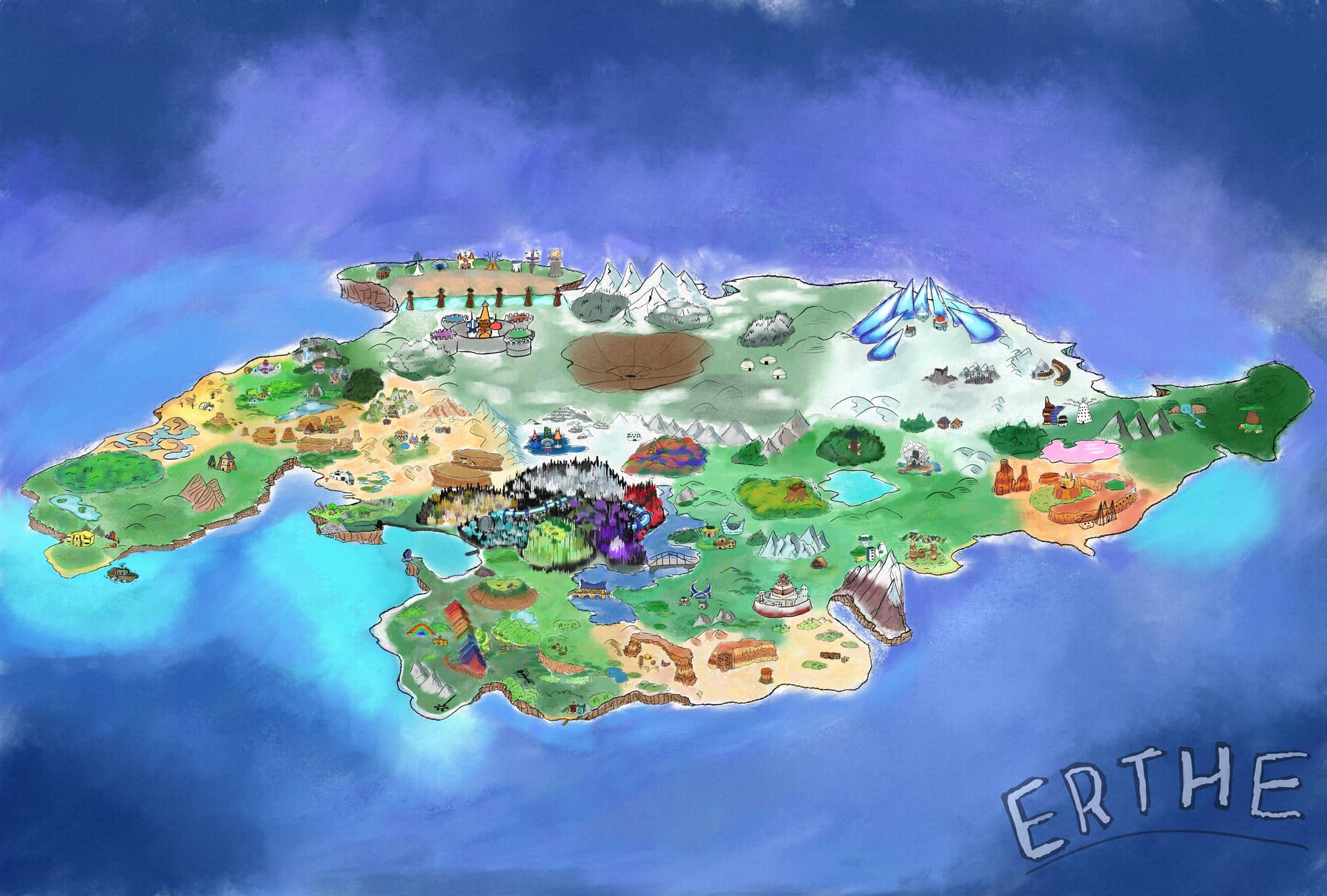 Erthe Map - Finished Artworks - Krita Artists