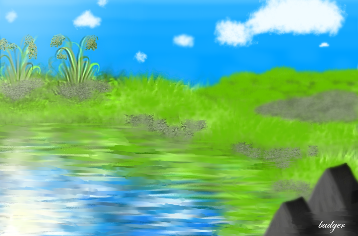 Pond & grass - Finished Artworks - Krita Artists