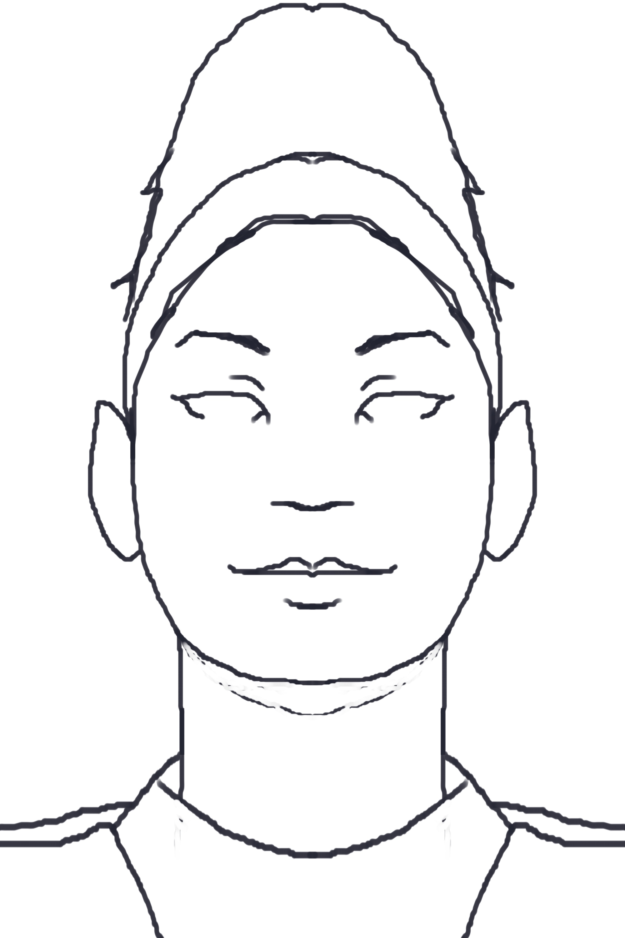 New Female Face 001 WIP - Work In Progress - Krita Artists