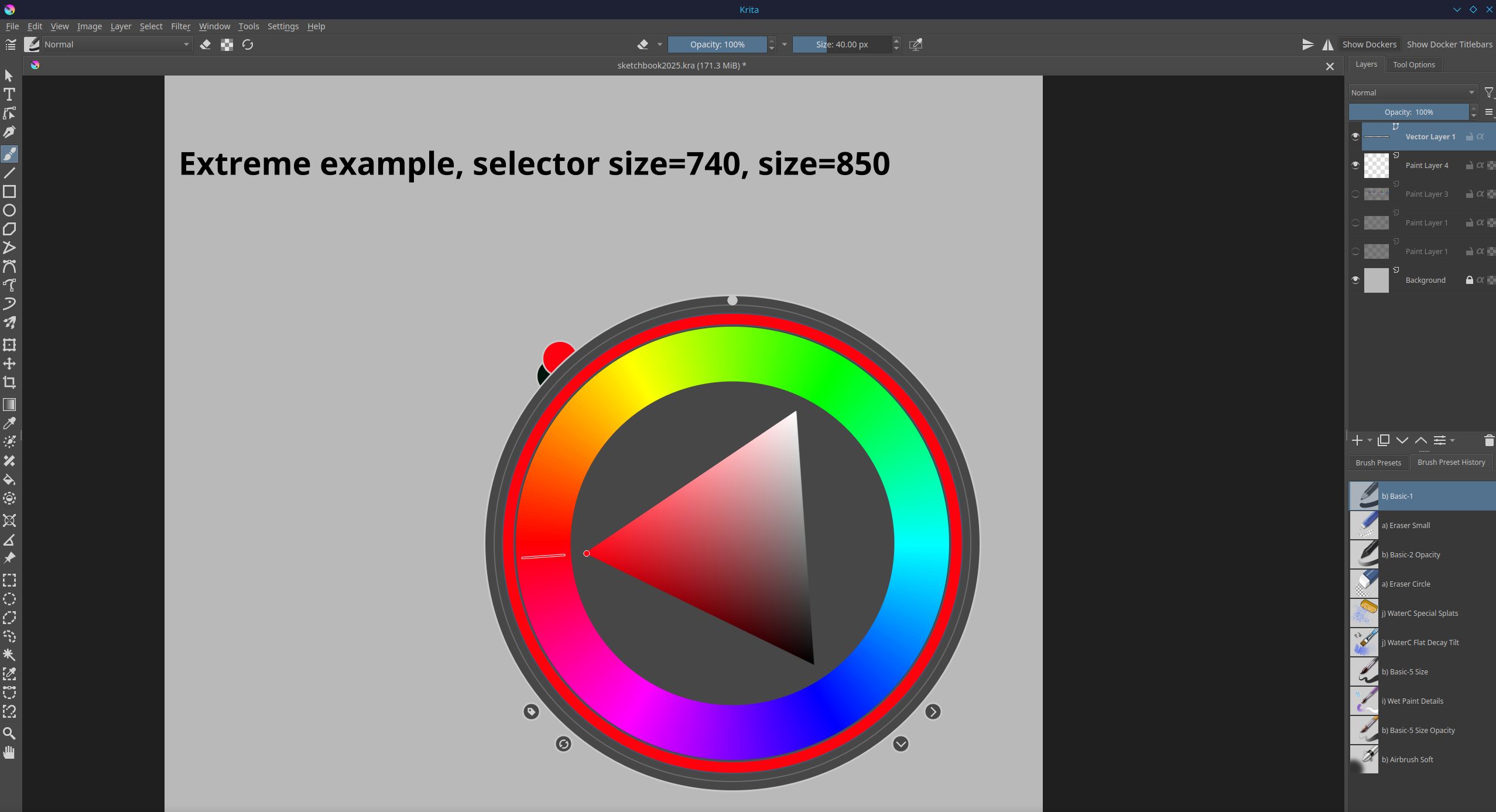 Granular control of settings in the Pop-up Palette (more traditional ...