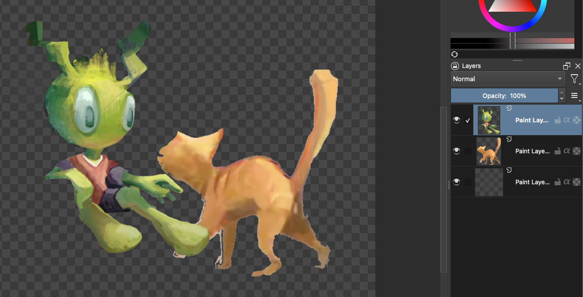 Dark backgrounds in layer thumbnails - Feature Requests - Krita Artists