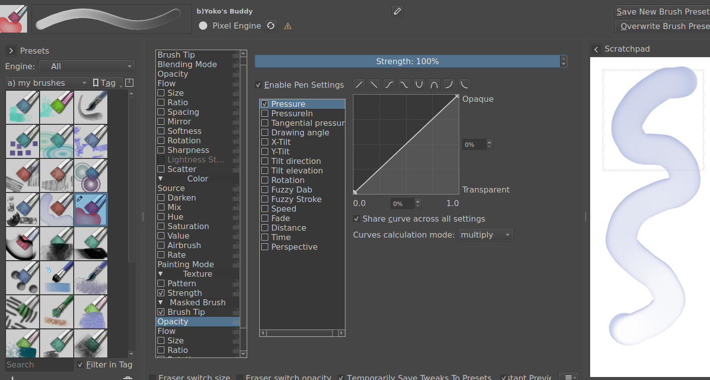 Brush with dark edges and transparent center - Bundles and resources ...