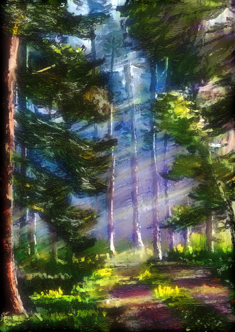 Forest Path with Memilio Brushes - Finished Artworks - Krita Artists