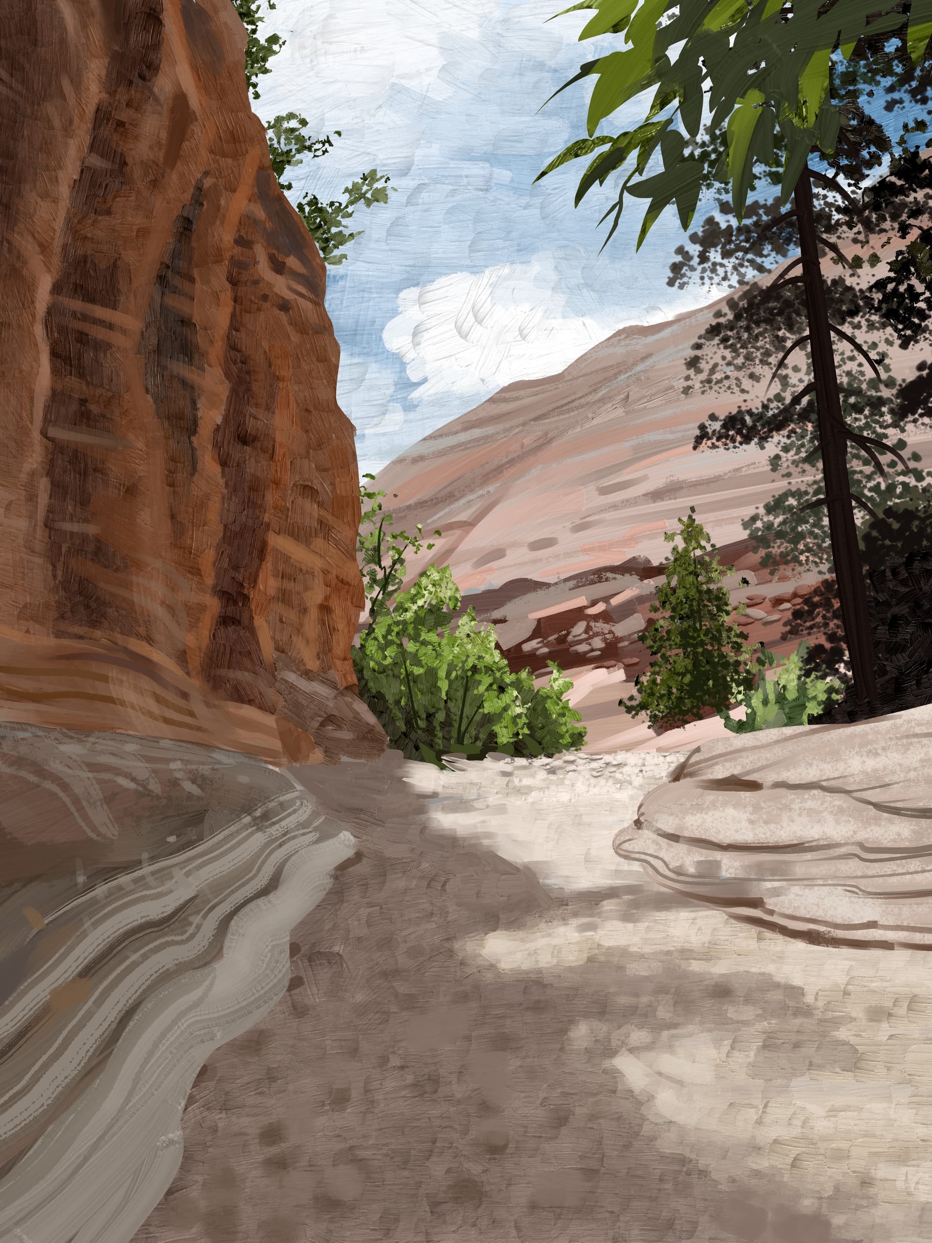 A Couple Western Landscapes - Finished Artworks - Krita Artists