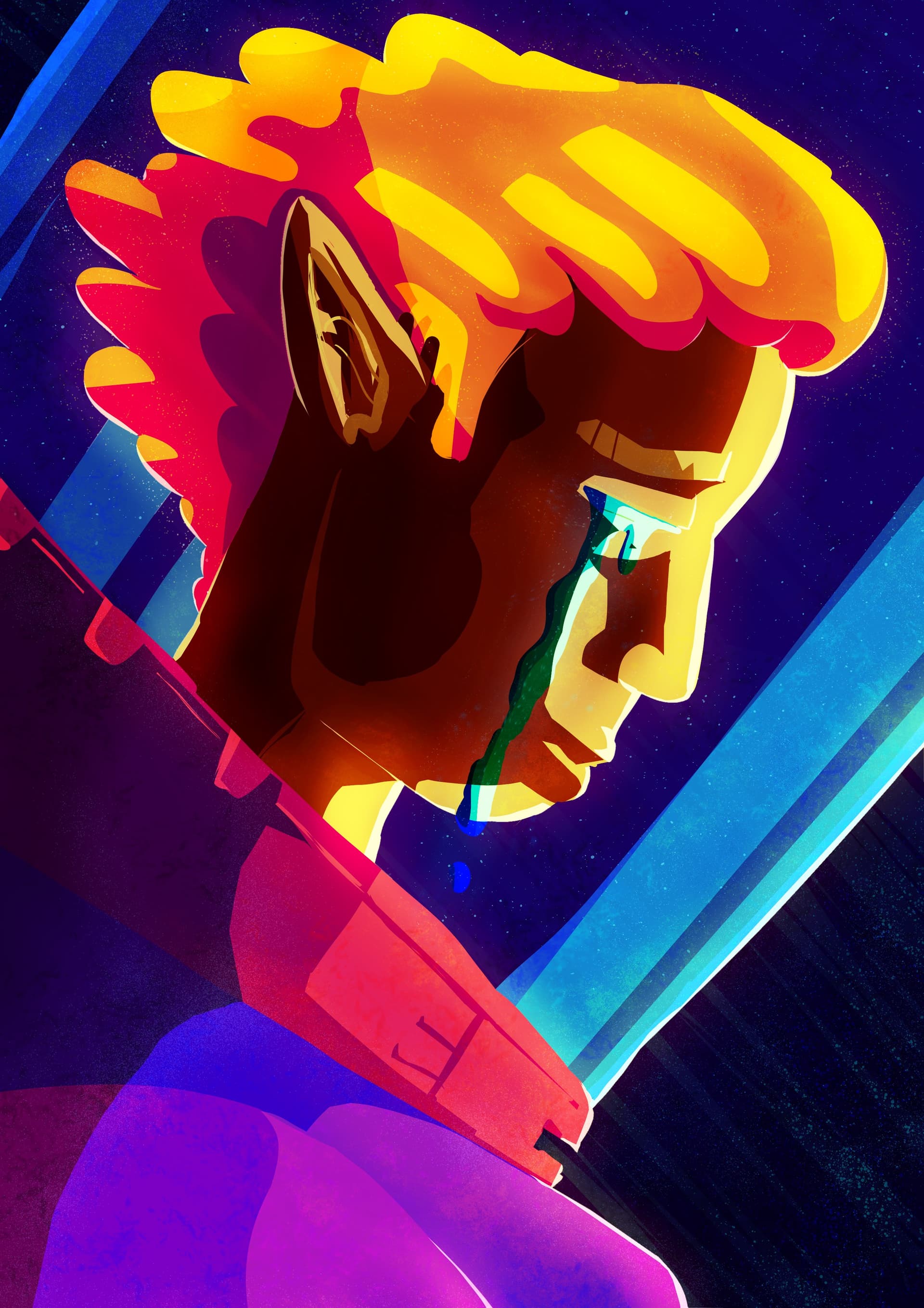 Crying in space - Finished Artworks - Krita Artists