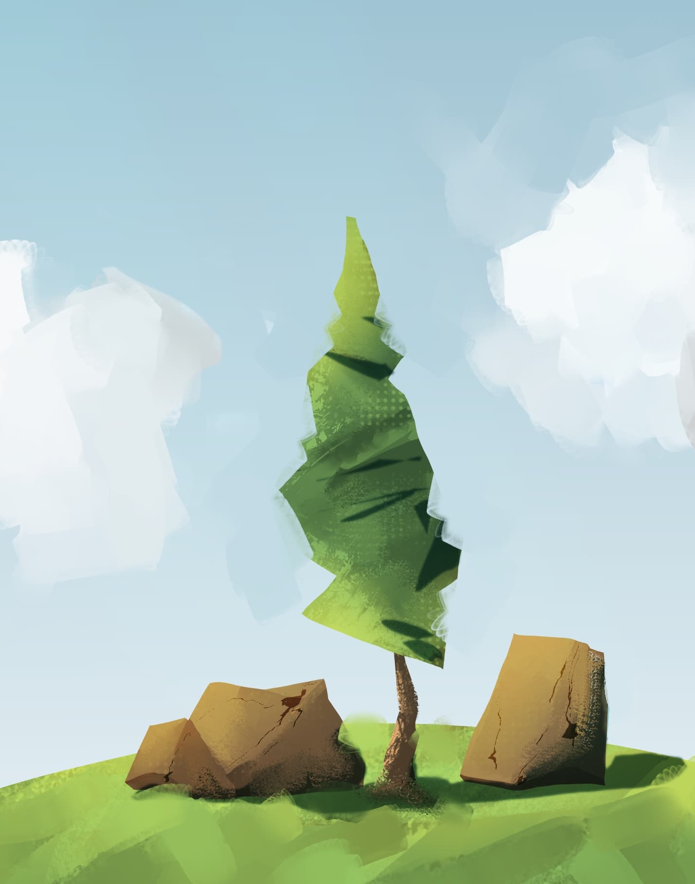 Set#1 sketch simple panorama (essential brushes) - Finished Artworks ...