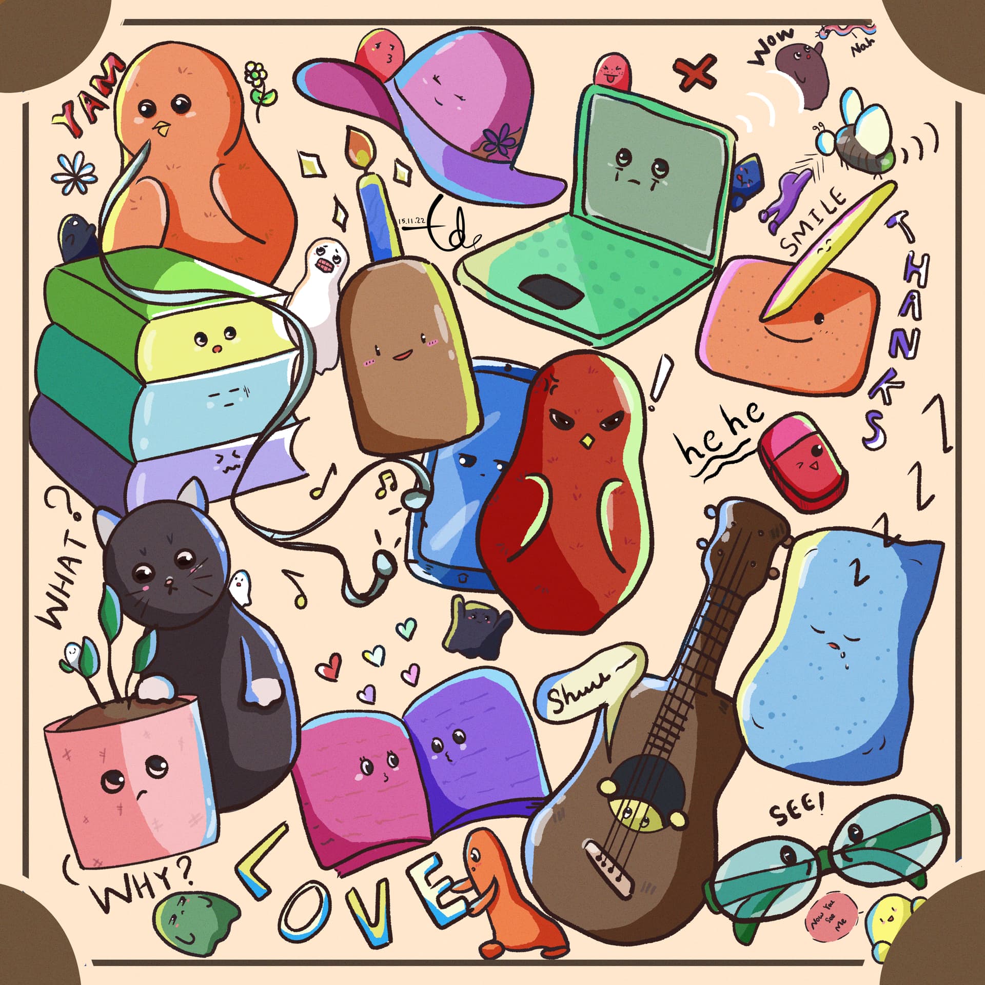 Drew doodles for the first time! - Finished Artworks - Krita Artists