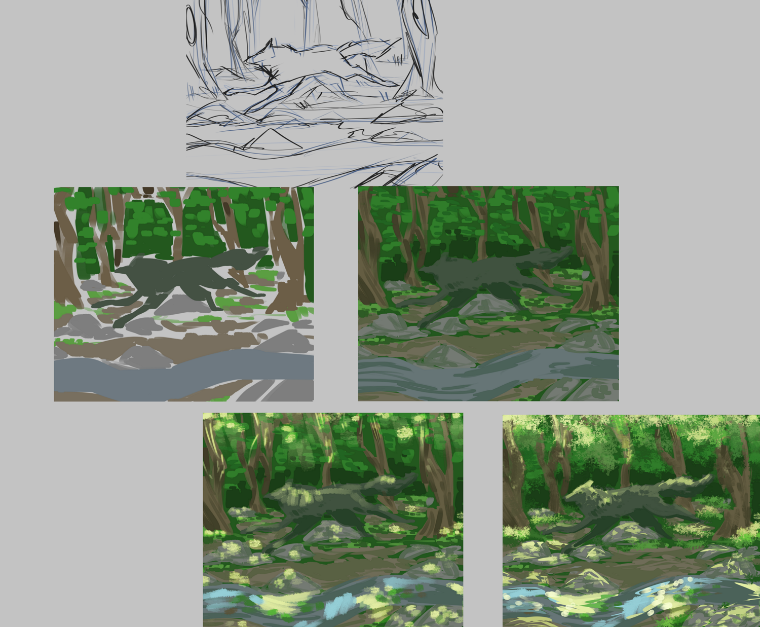 Forest Quick Test - Finished Artworks - Krita Artists