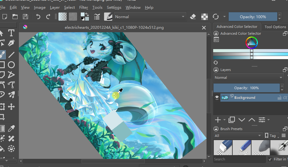 Modify the sampled colours displayed by the Colour Sampler Tool to be ...