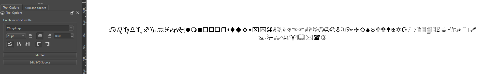 Wingdings fonts not working - General Questions - Krita Artists