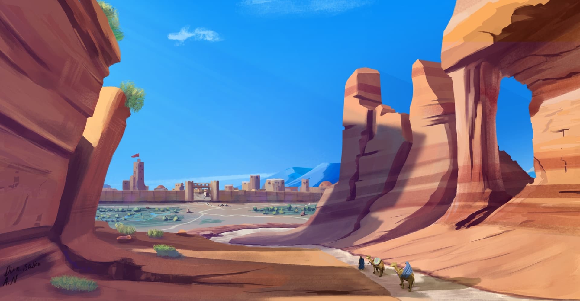 Desert Pathway - Finished Artworks - Krita Artists