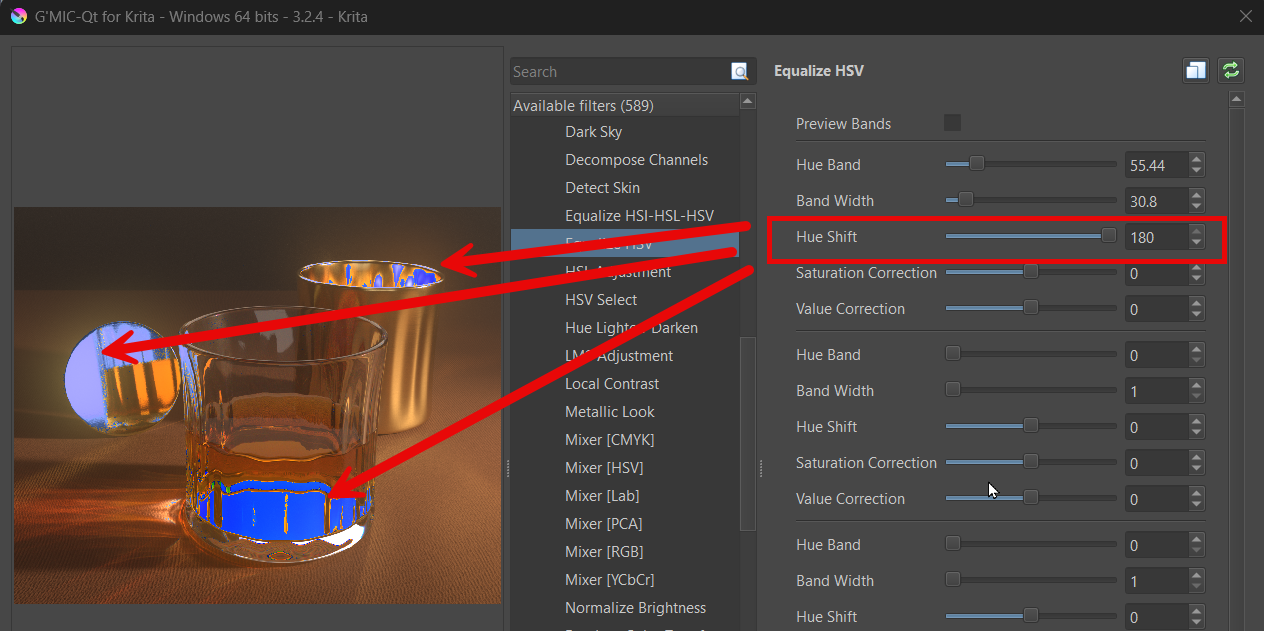 Is There An Analogue Of The Selective Color Correction Filter In Krita Like In Photoshop