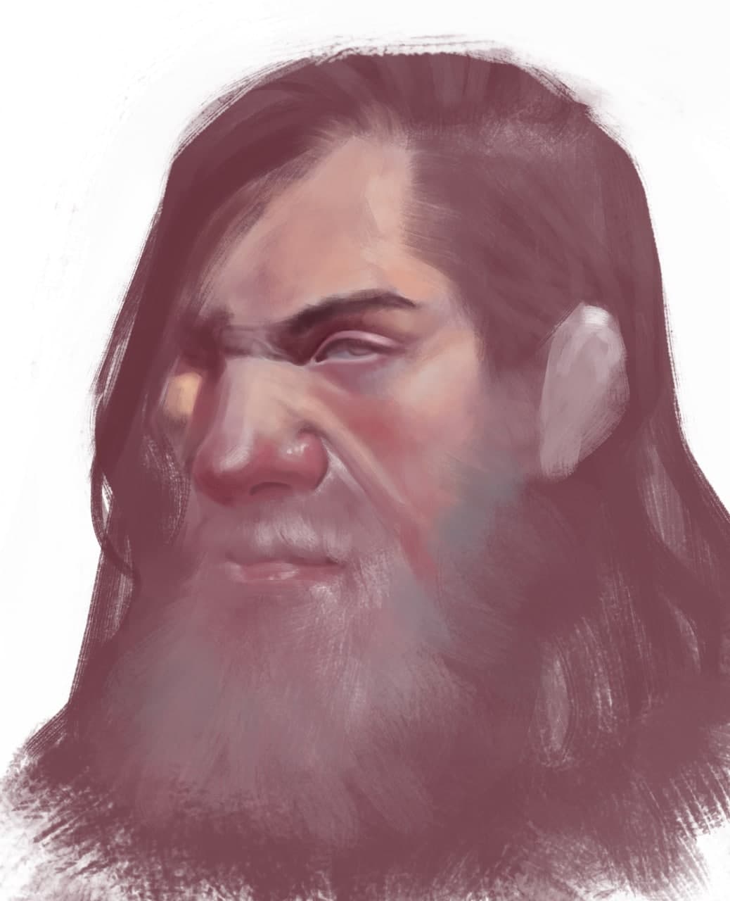 Grumpy Old man - Finished Artworks - Krita Artists