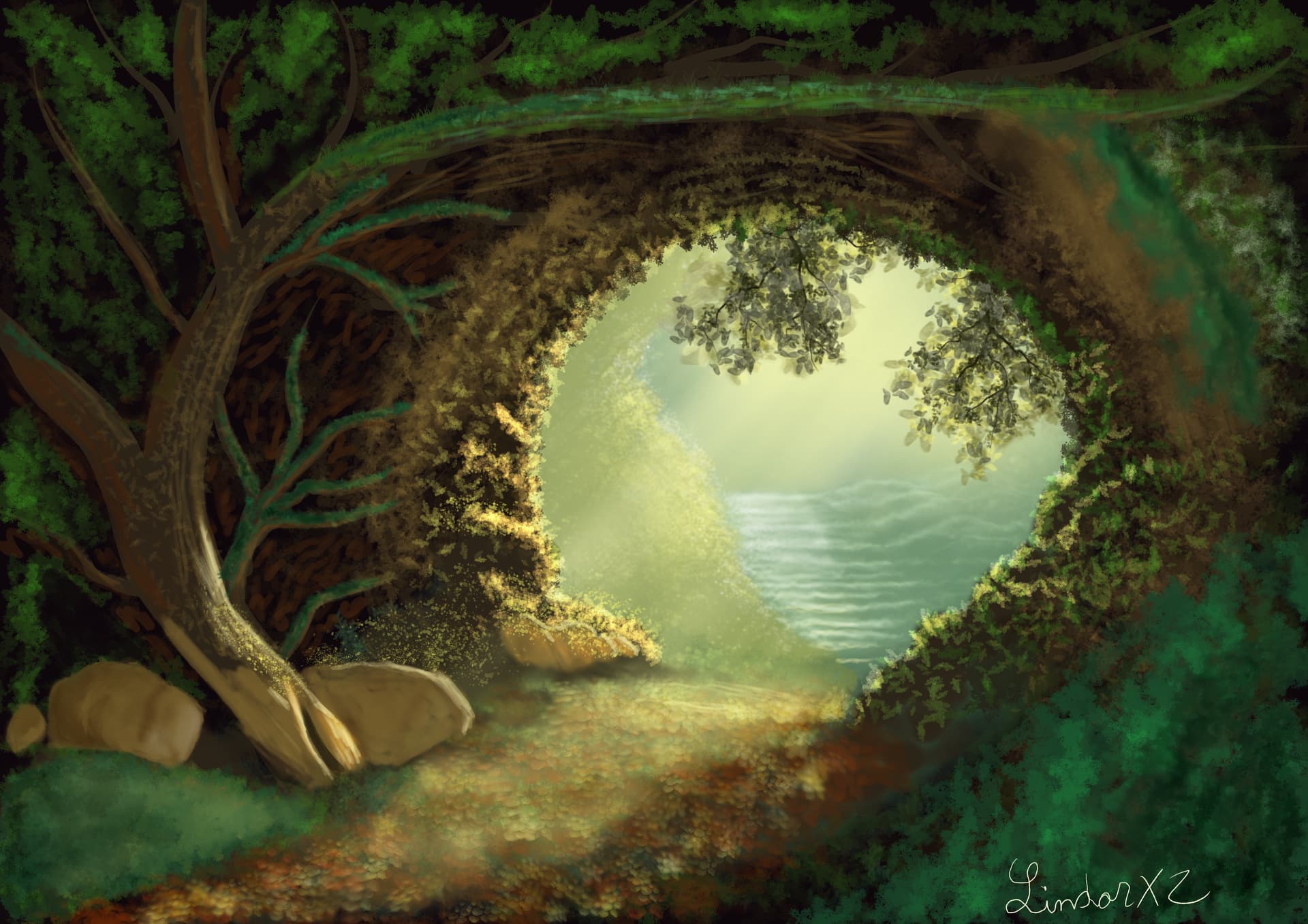 Woodland Arch (Based on James Julier Art Tutorials) - Finished Artworks ...