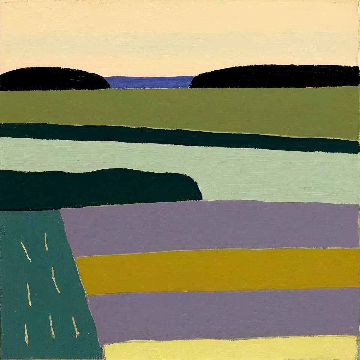 Abstract, modern farm fields - Finished Artworks - Krita Artists