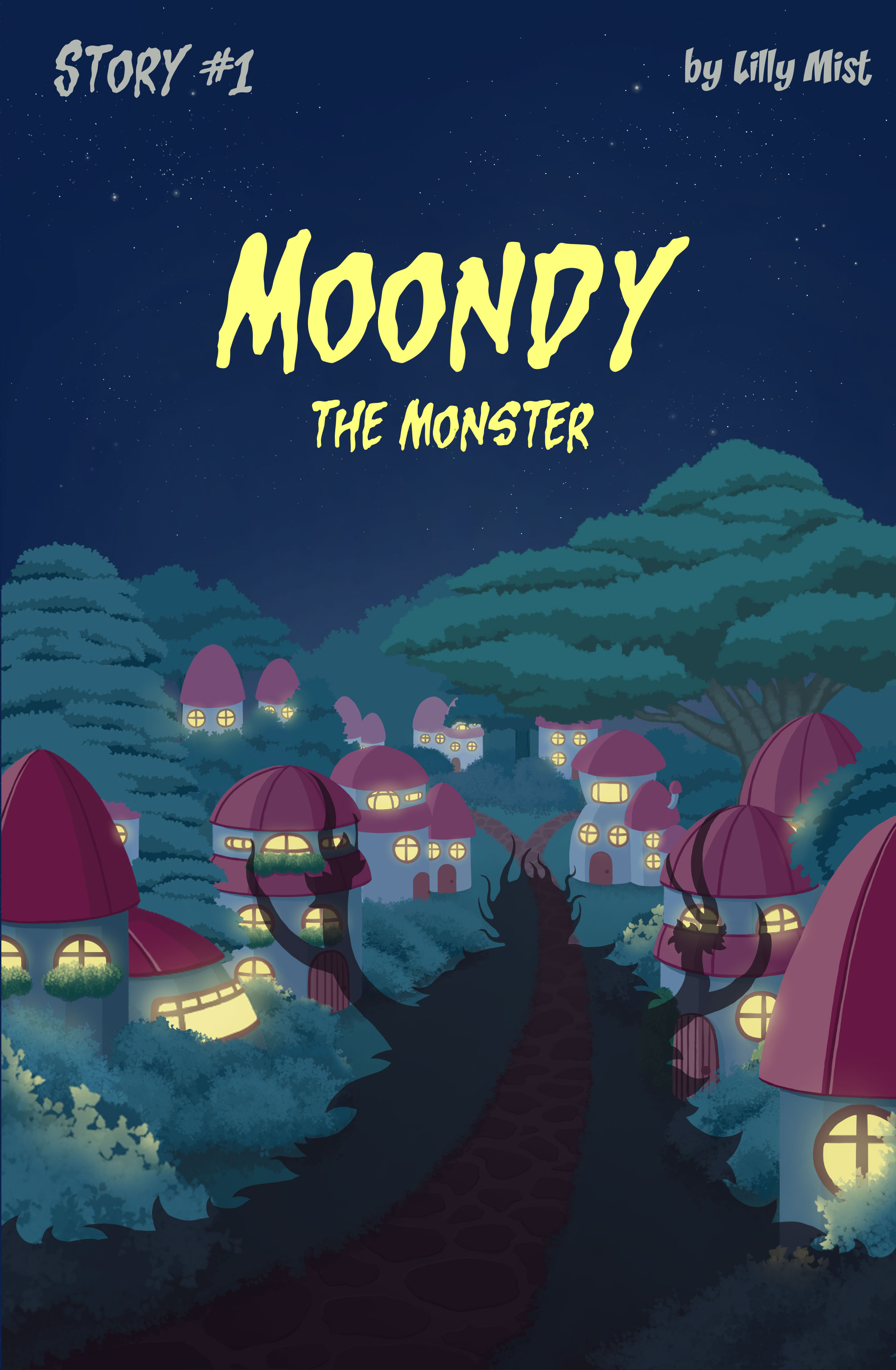 Moondy the monster - Finished Artworks - Krita Artists