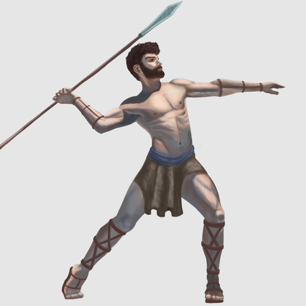 spear fighter pose