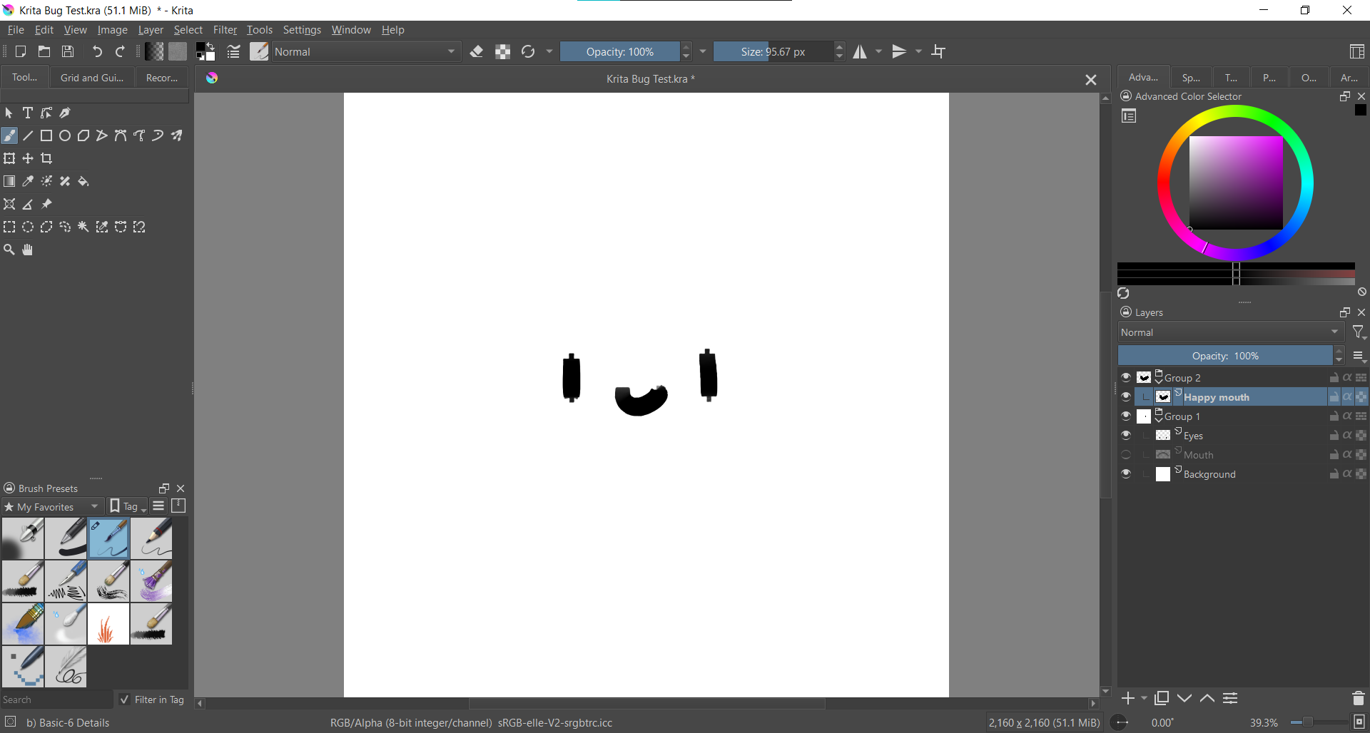 Layers flatting out when converting to psd - General Questions - Krita ...
