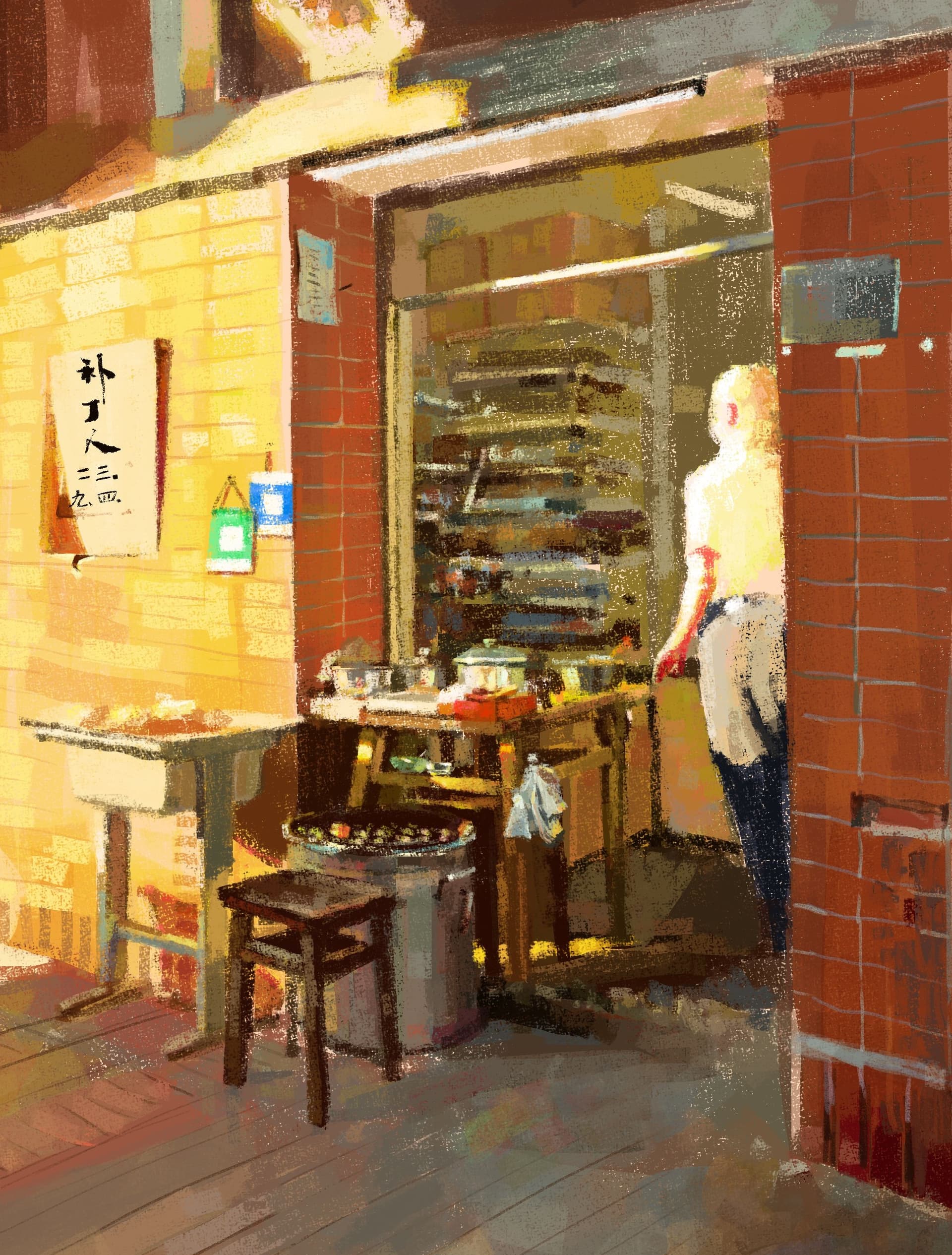 重庆早点小店Chongqing Breakfast - Finished Artworks - Krita Artists