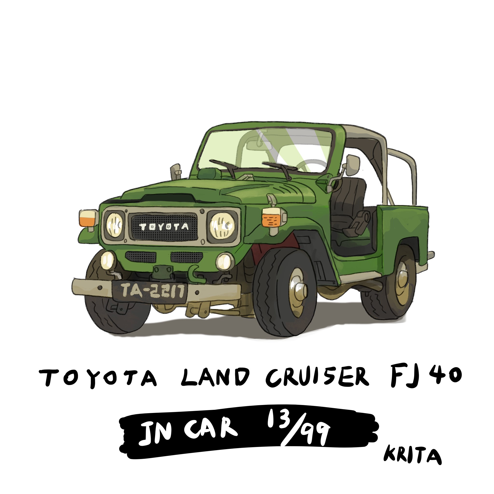 Car sketch by krita - sketchbook - Krita Artists