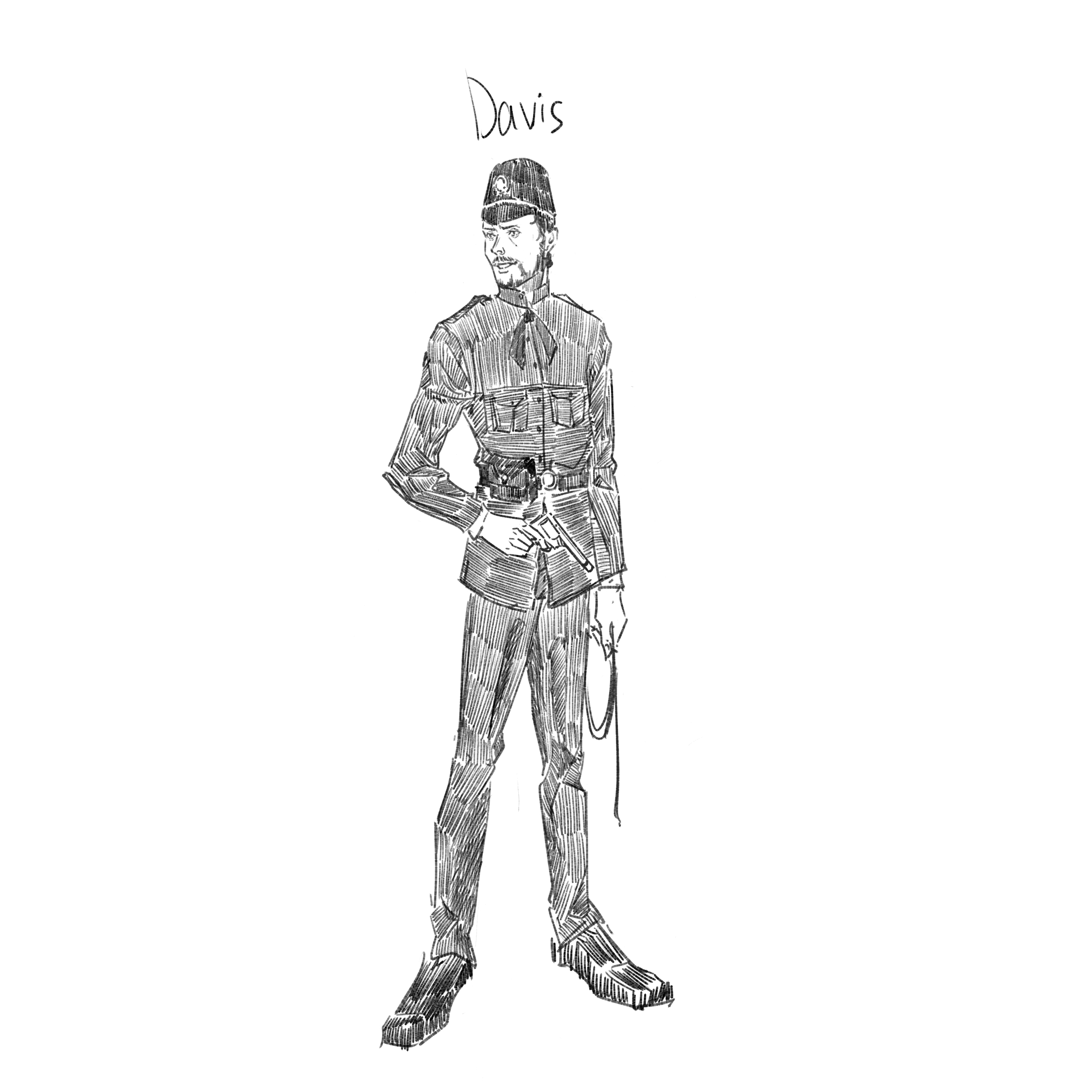 (Concept art) The cops who arrest the wild colonial boy, Kelly, Davis ...