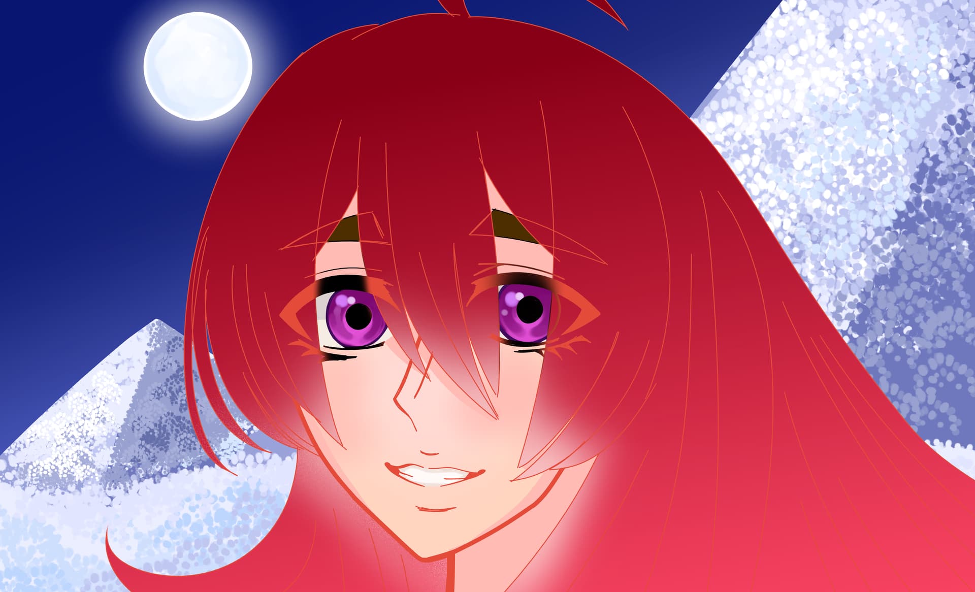 Madeline (From Celeste) in my Style - Finished Artworks - Krita Artists