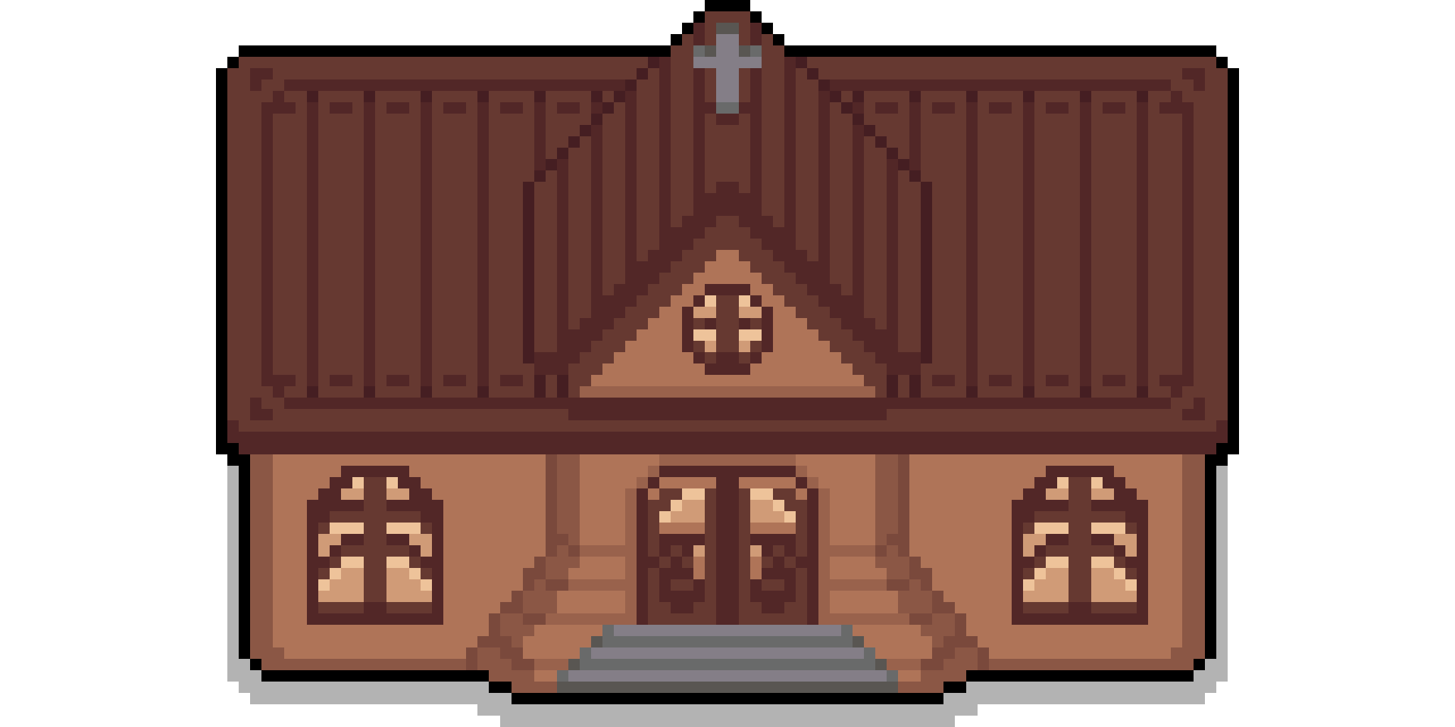 Pixel Art Church 01 - Finished Artworks - Krita Artists