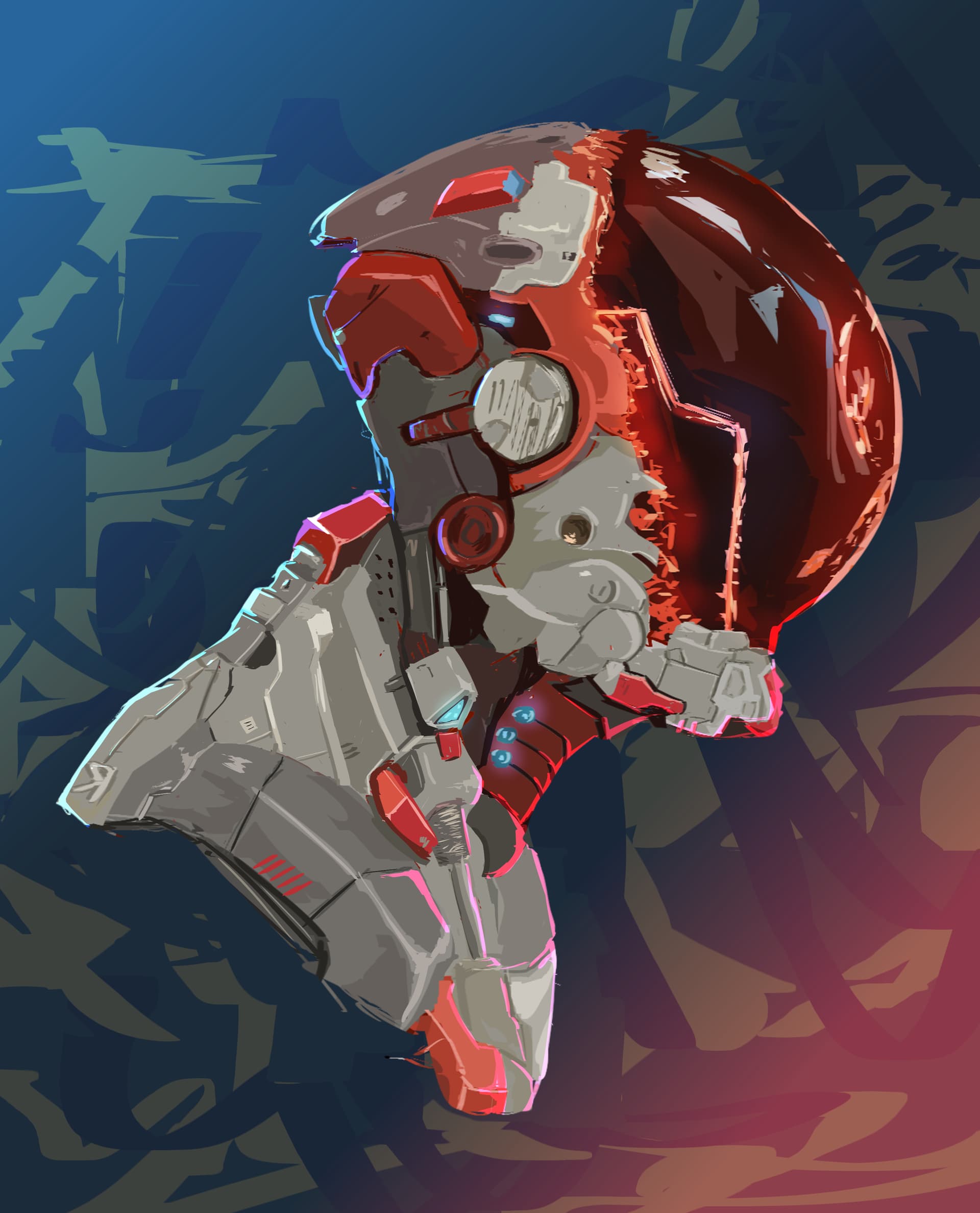 Mech head - Finished Artworks - Krita Artists