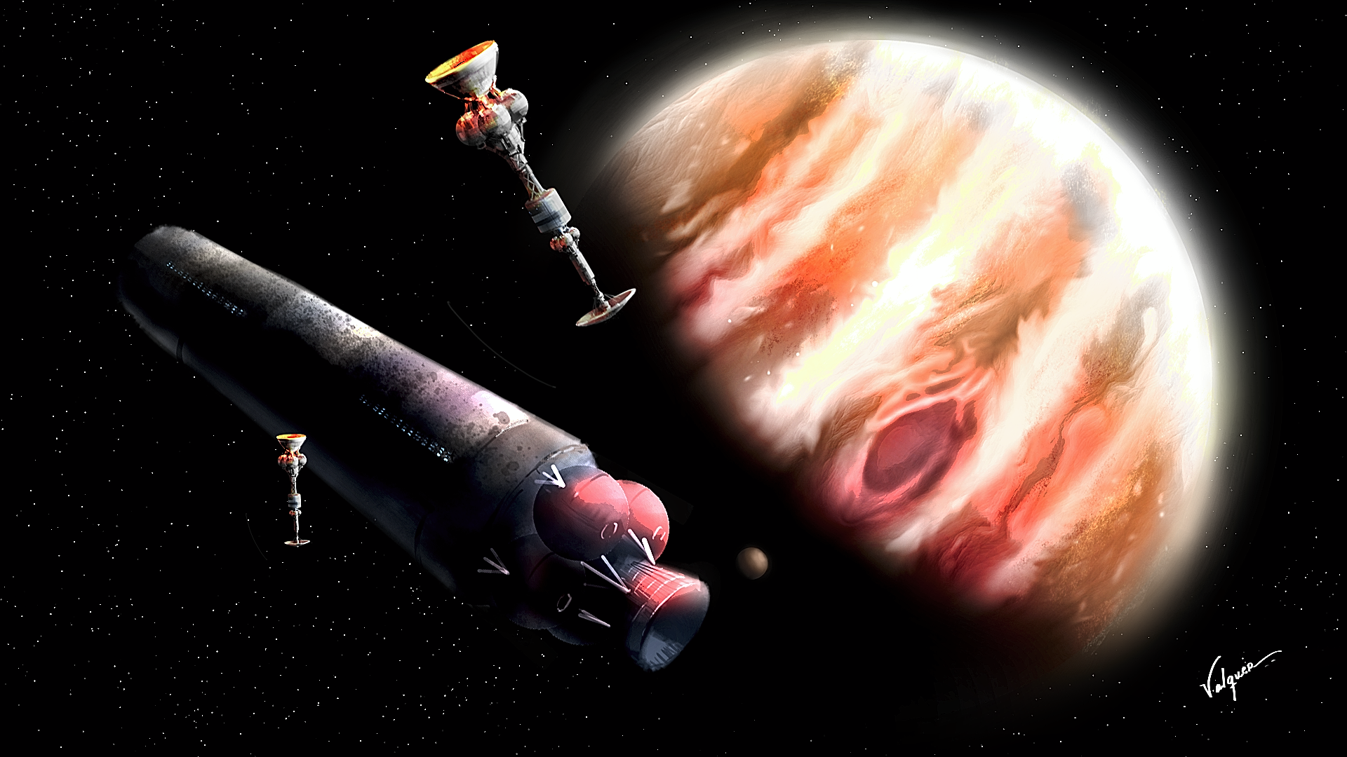 Atmospheric Harvesters over Jupiter - Valquer Jose - Finished Artworks ...