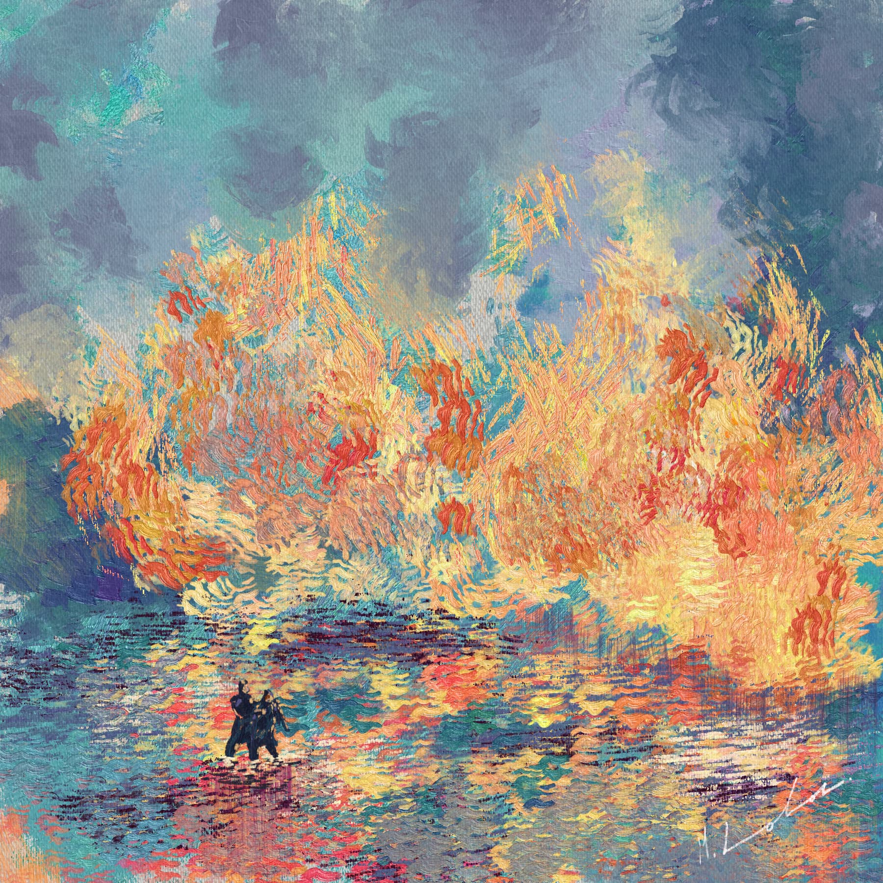 Fire and reflections - Finished Artworks - Krita Artists